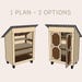 2 IN 1 Farm Stand Plans, DIY Roadside Produce Stand, Mobile Market Cart ...