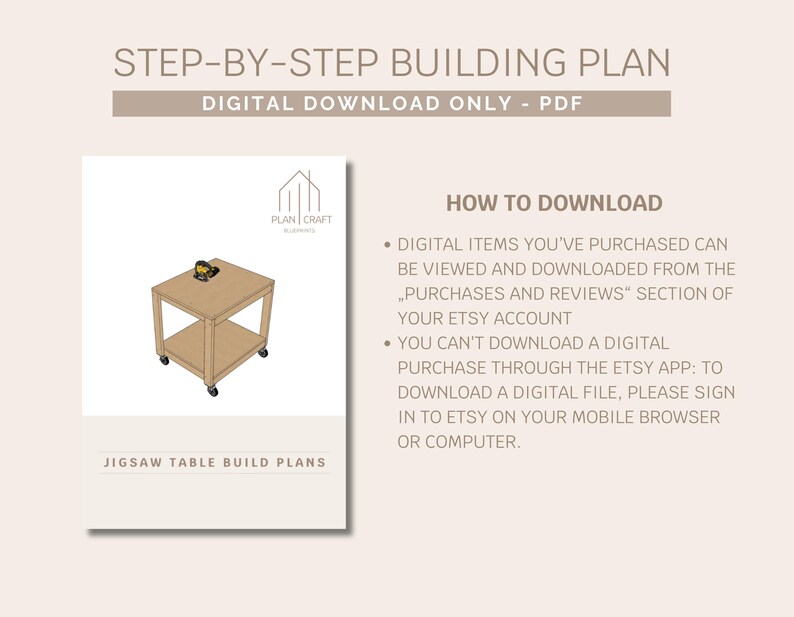 Jigsaw Table PDF, DIY Garage Workbench Plans, Mobile Jigsaw Table ...