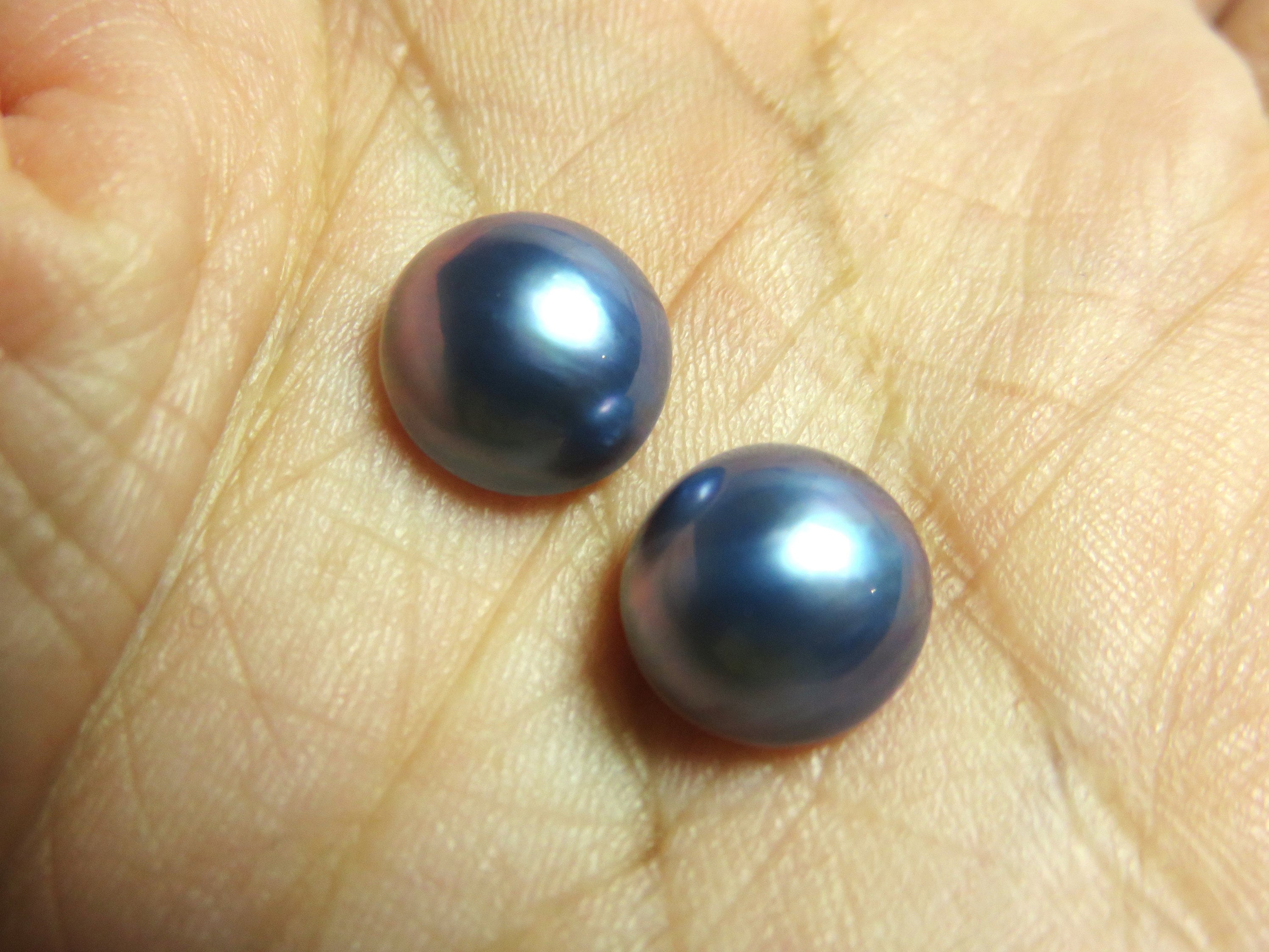 Natural Cultured Mabe Sea Water Pearls First Quality Round Shape 10 ...