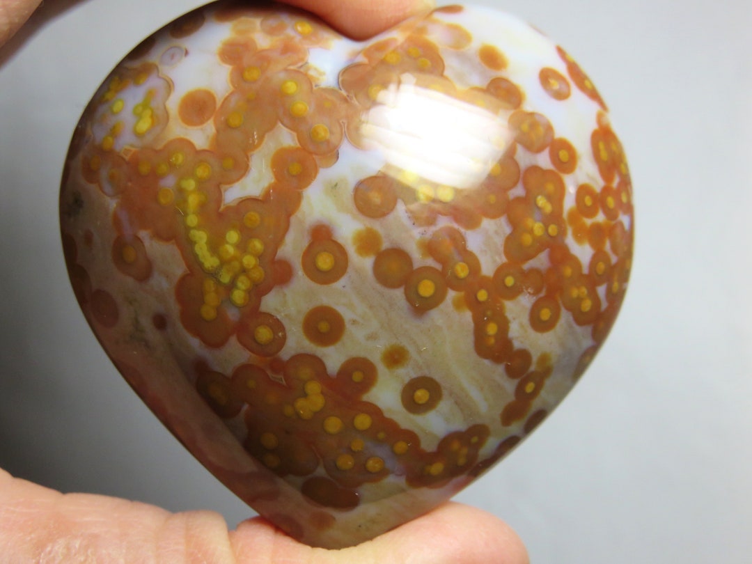 Large Natural Smooth Quartz Heart Shape 57x57x19mm With Orbs - Etsy