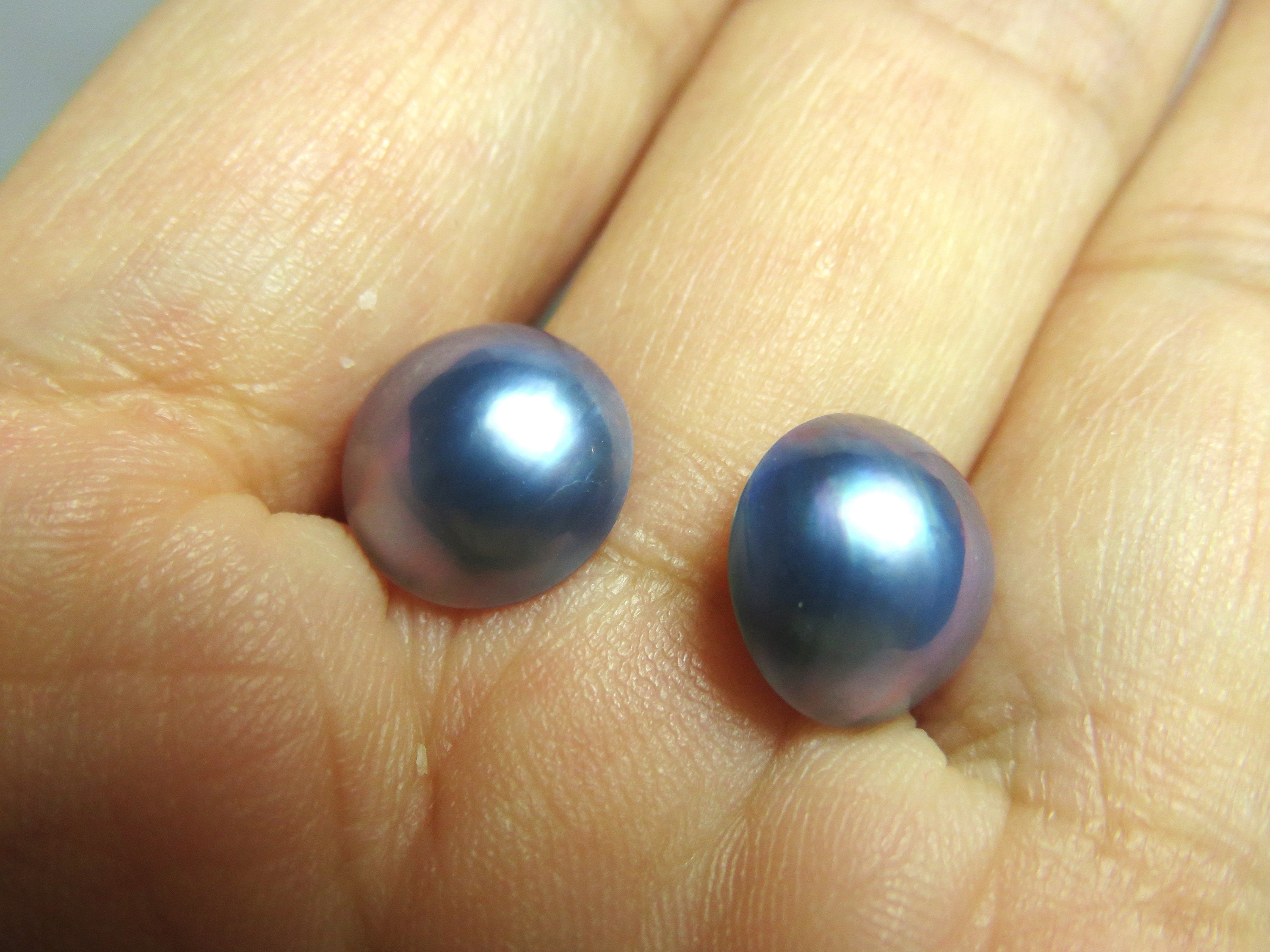Natural Cultured Mabe Sea Water Pearls First Quality Round Shape 10 ...
