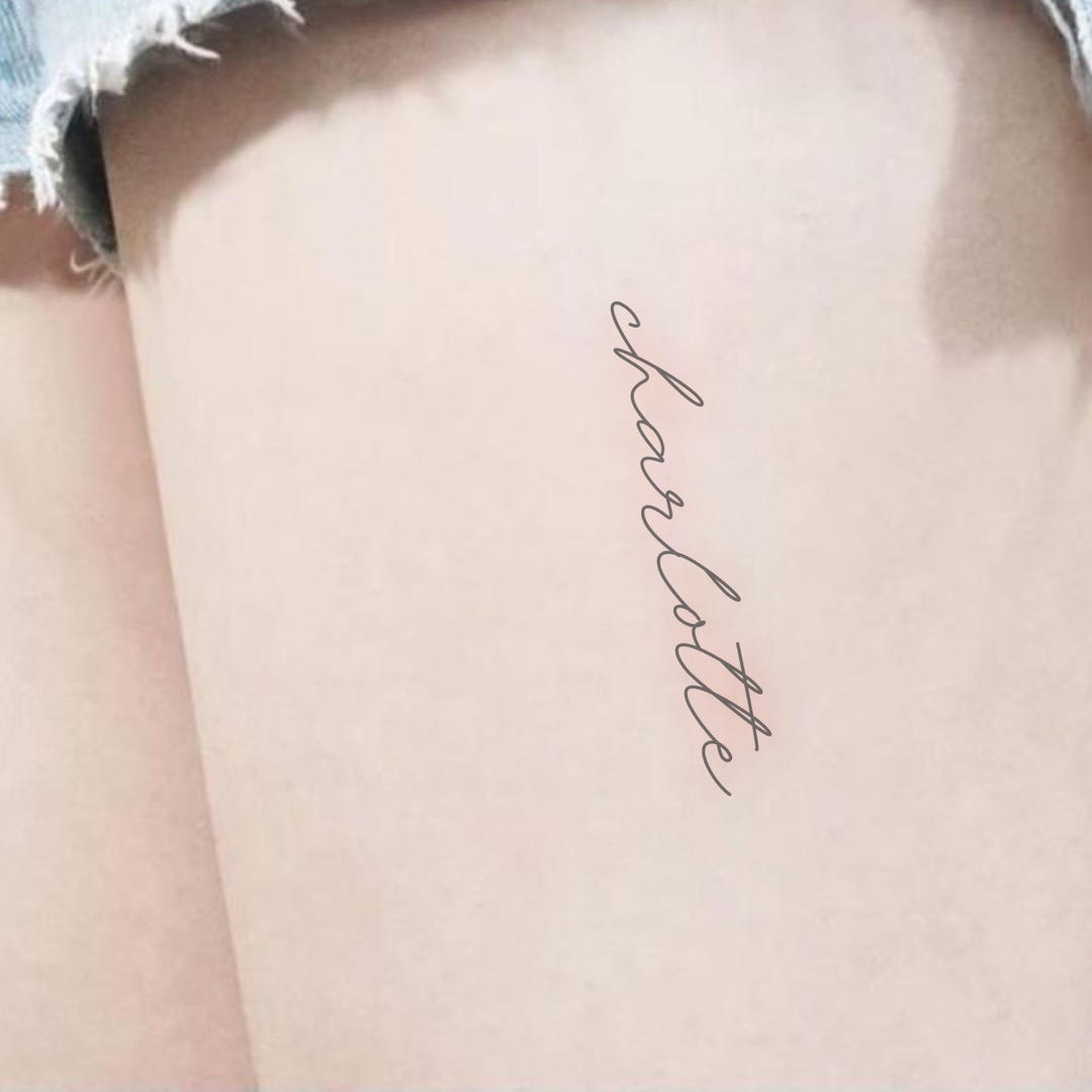 Custom Handwritten Tattoo Design, Cursive Letters Tattoos, Cursive ...