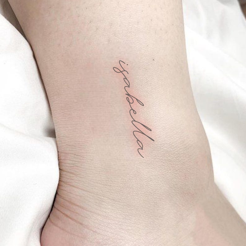 Custom Handwritten Tattoo Design, Cursive Letters Tattoos, Cursive ...