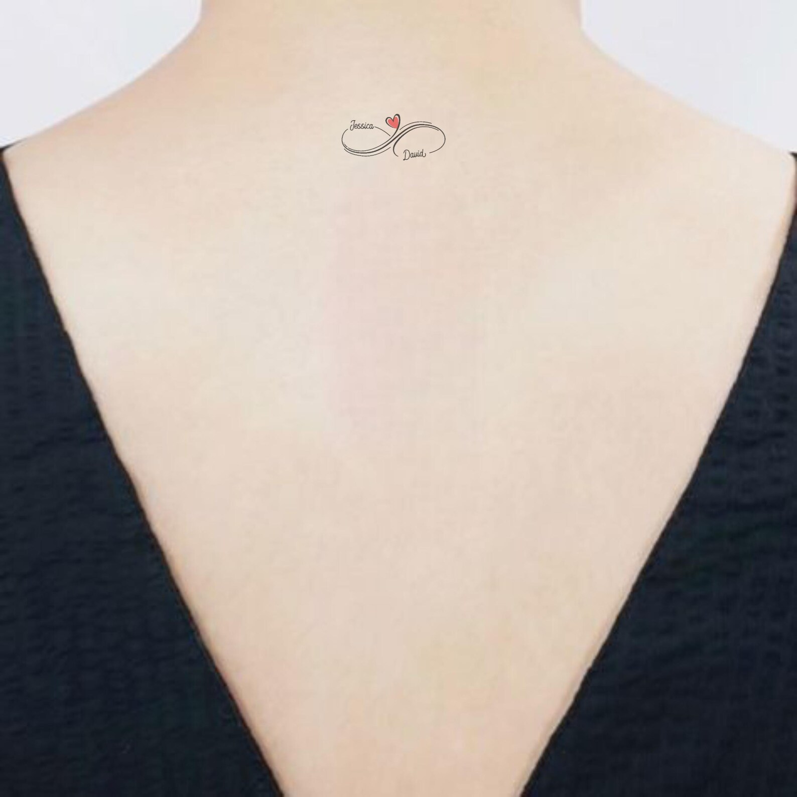 Digital Two Names Tattoo Designs, Couple Tattoo, Wedding Temporary ...