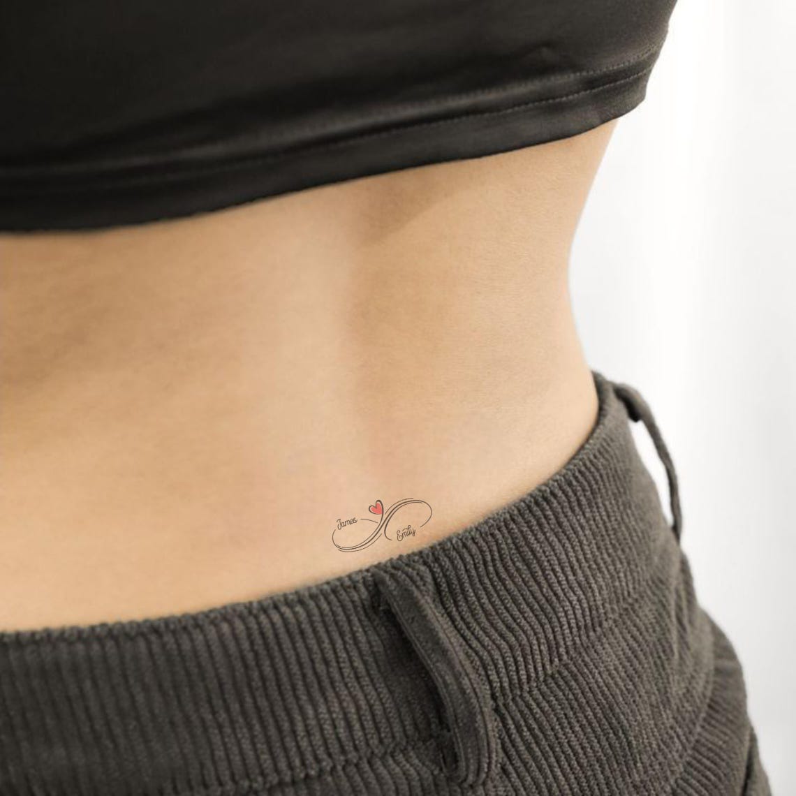 Custom Two Names Tattoo Designs, Couple Tattoo, Wedding Temporary ...