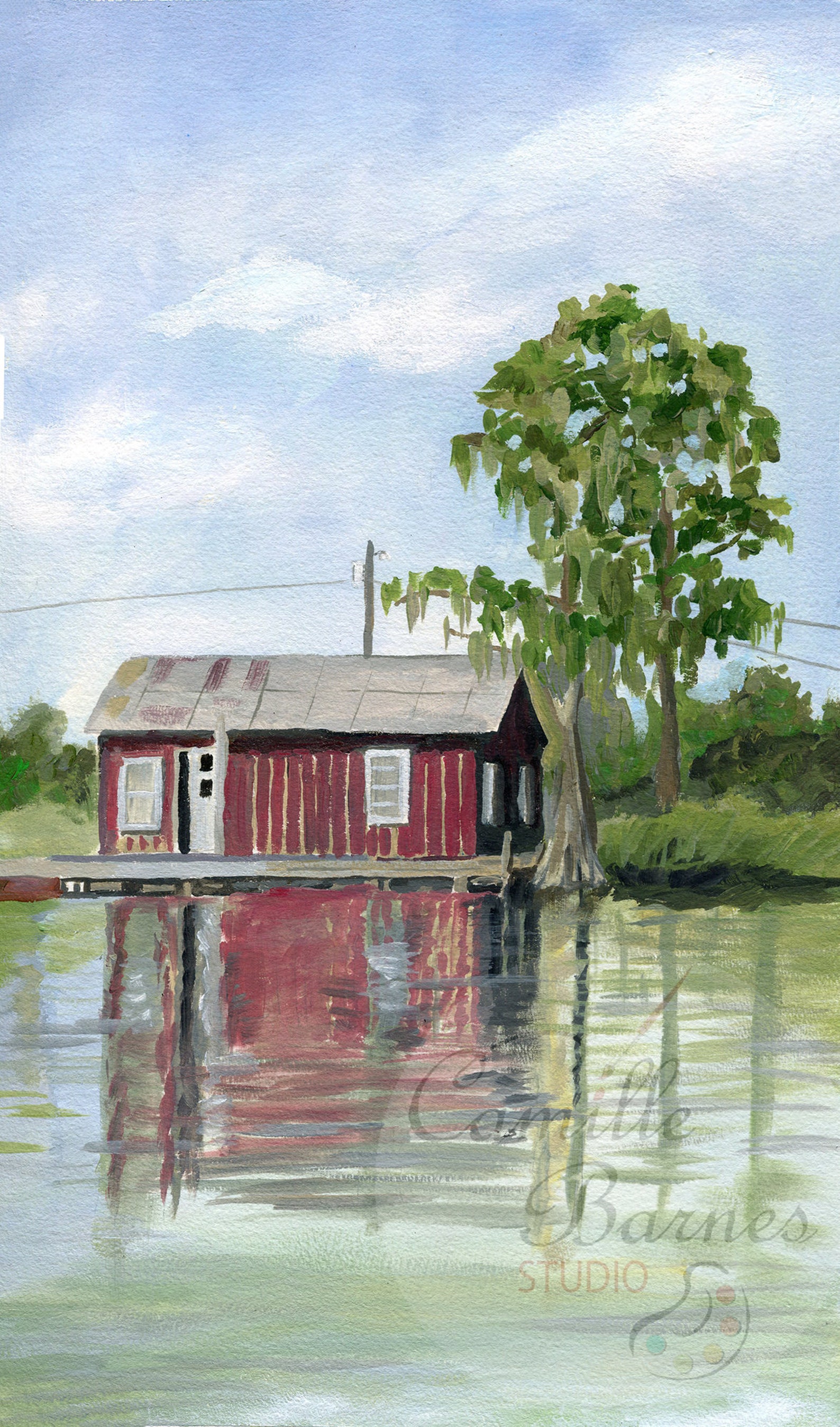 Louisiana Decor of a Bayou Cabin Fine Art Print or Original | Etsy