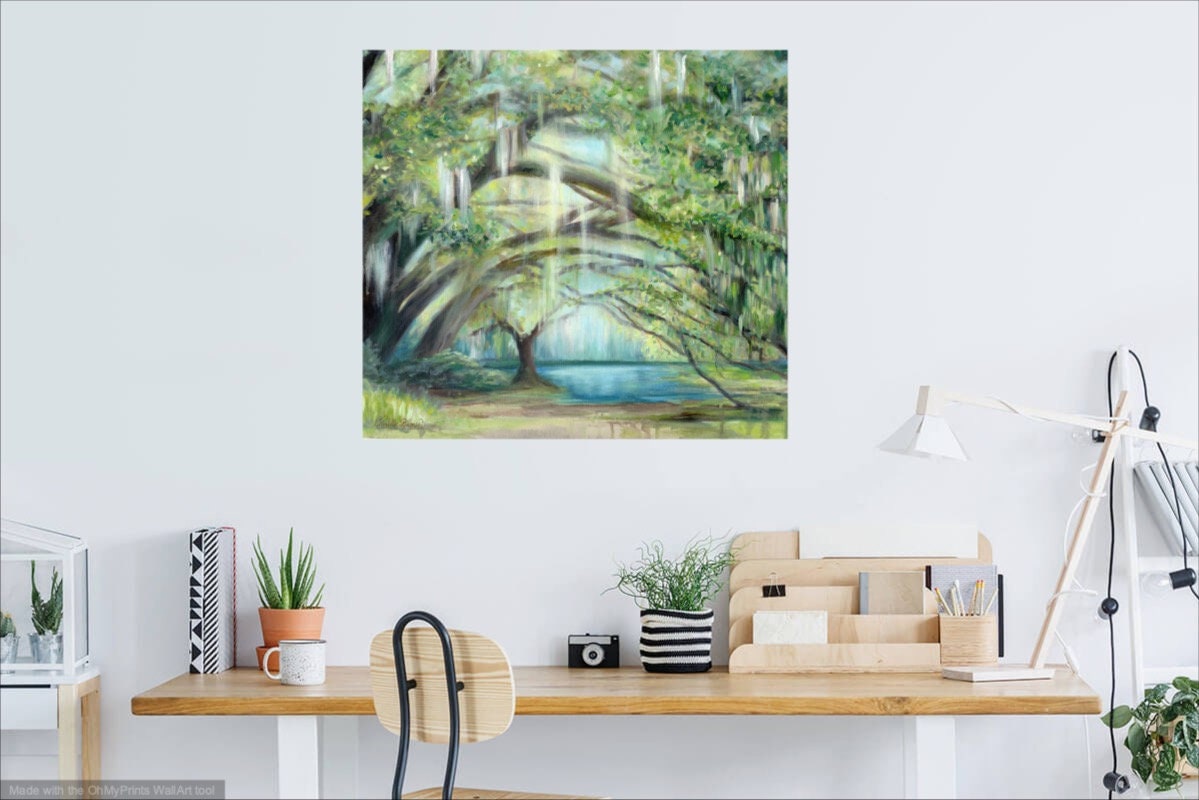 PRINT of Oil Painting - Unframed, Stretch or Enhanced Canvas - Oak ...