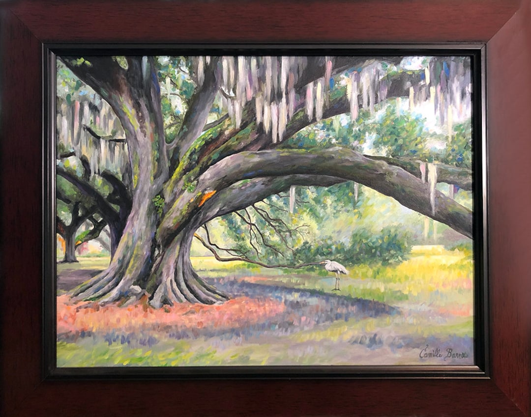 City Park Oak, Louisiana Scene - New Orleans Original Oil Painting ...