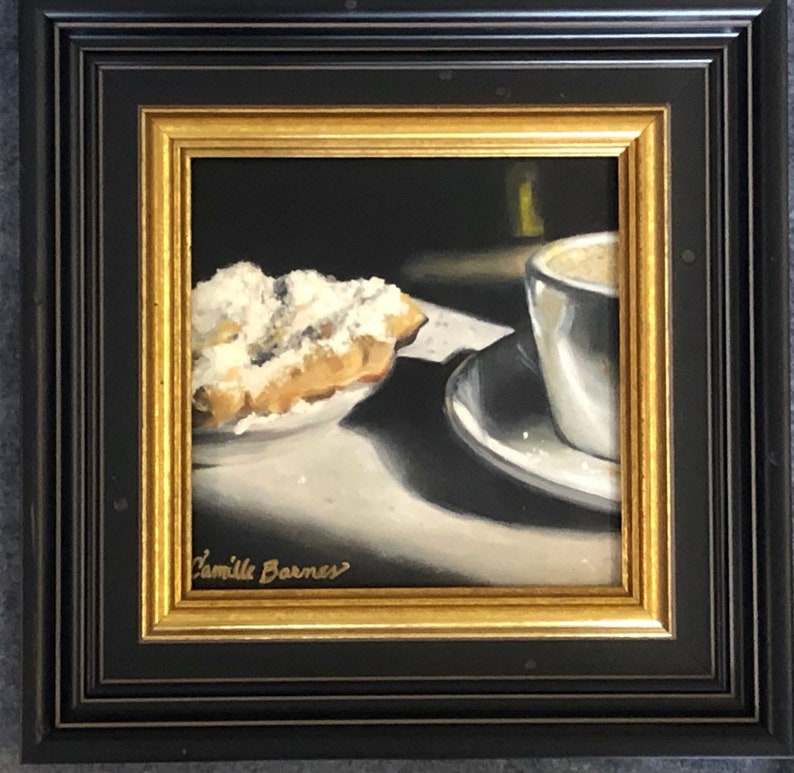 PRINT of Painting Beignets and CDM (cafe Du Monde) Coffee, Nola French ...