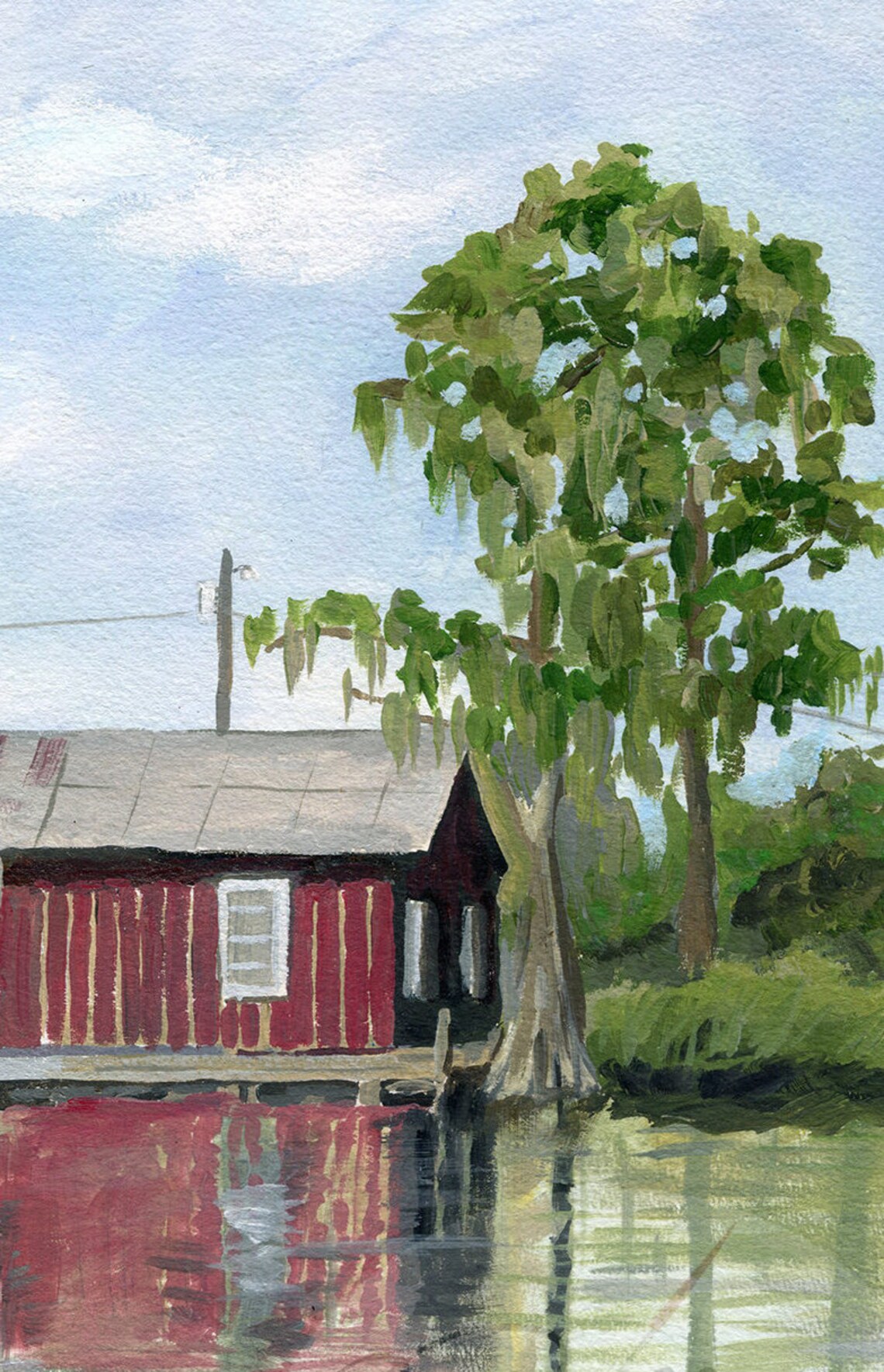 Louisiana Decor of a Bayou Cabin Fine Art Print or Original | Etsy