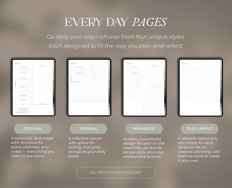2026 Digital Planner 2026 Minimalist Planner iPad Calendar Goodnotes ...