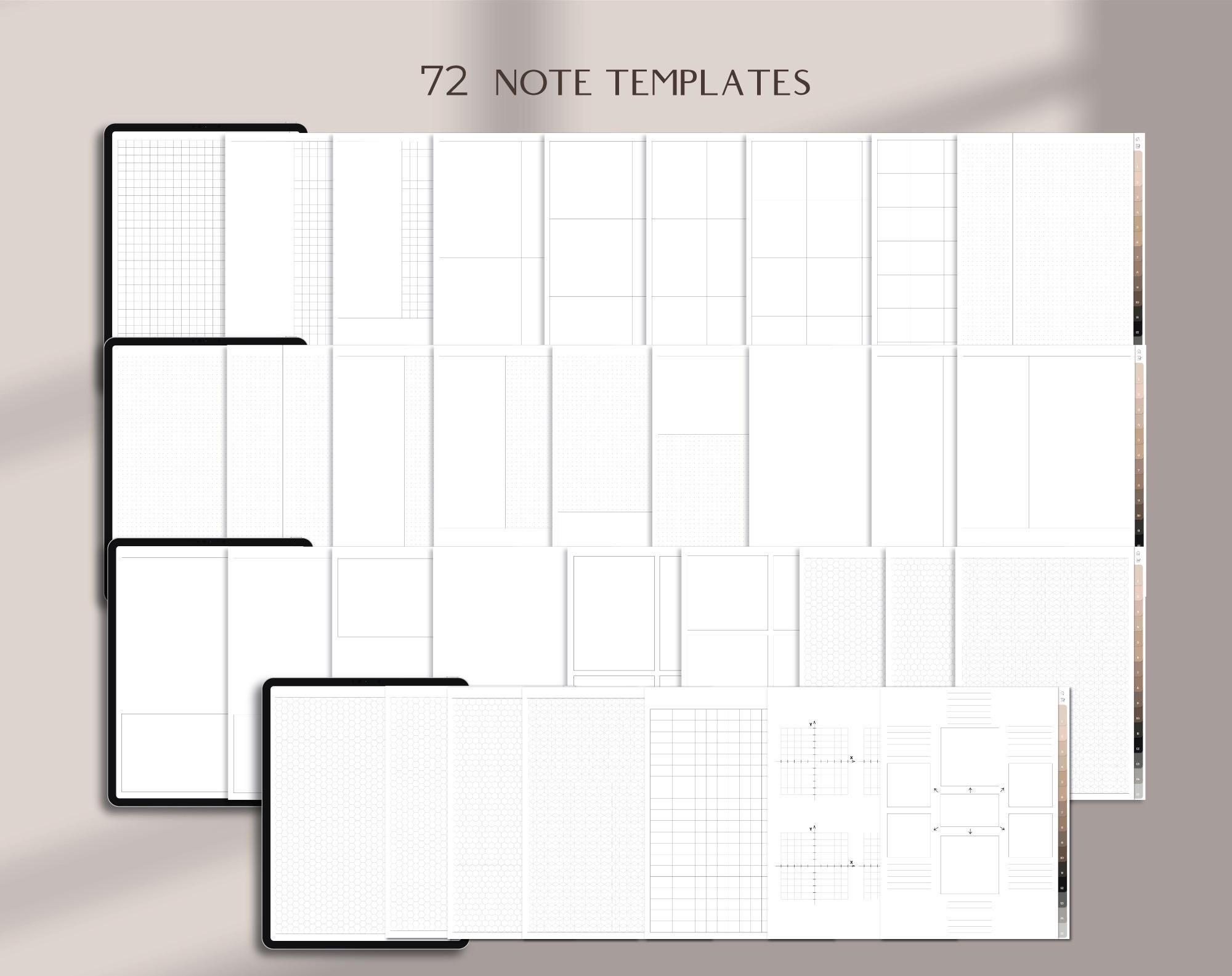 Minimalist Digital Notebook Aesthetic Notebook Planner for Goodnotes ...