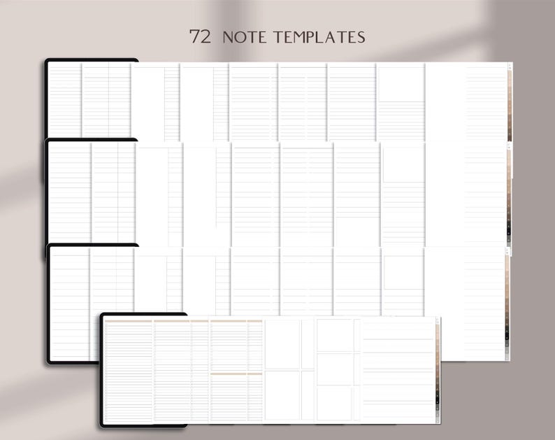 Minimalist Digital Notebook Aesthetic Notebook Planner for Goodnotes ...