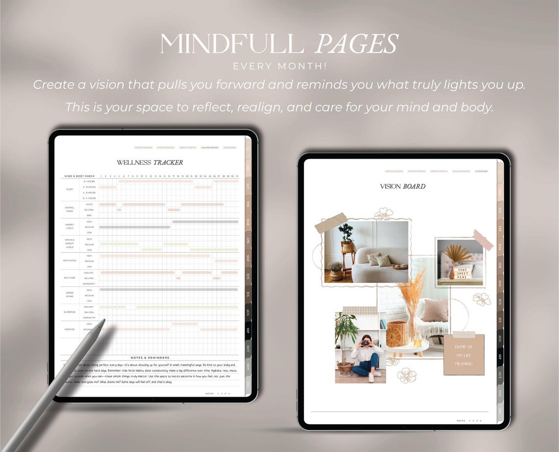 2026 Digital Planner 2026 Minimalist Planner iPad Calendar Goodnotes ...
