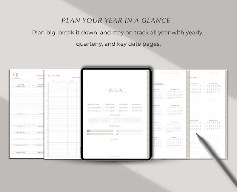 Goodnotes Student Planner 2025 2026 Digital Academic Organizer for ...
