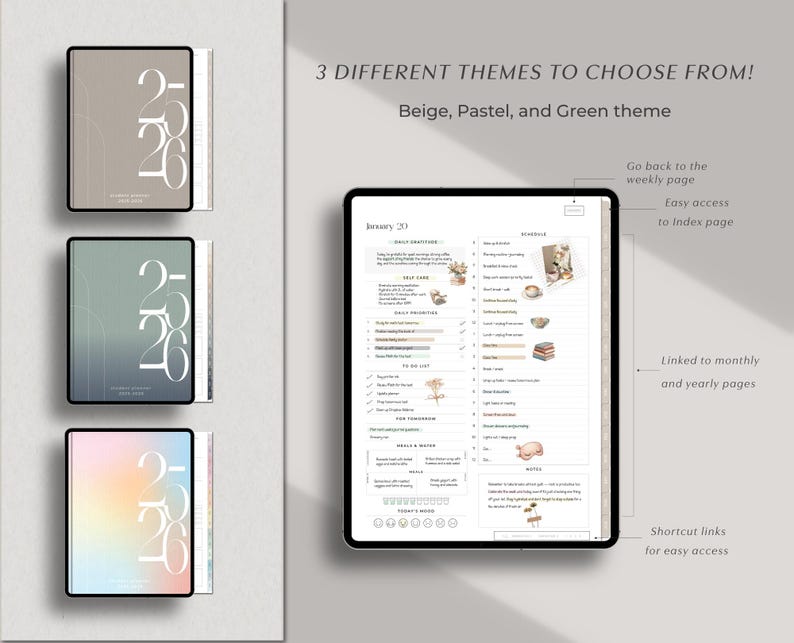 Digital College Planner 2025 2026 Student Digital Goodnotes Academic ...