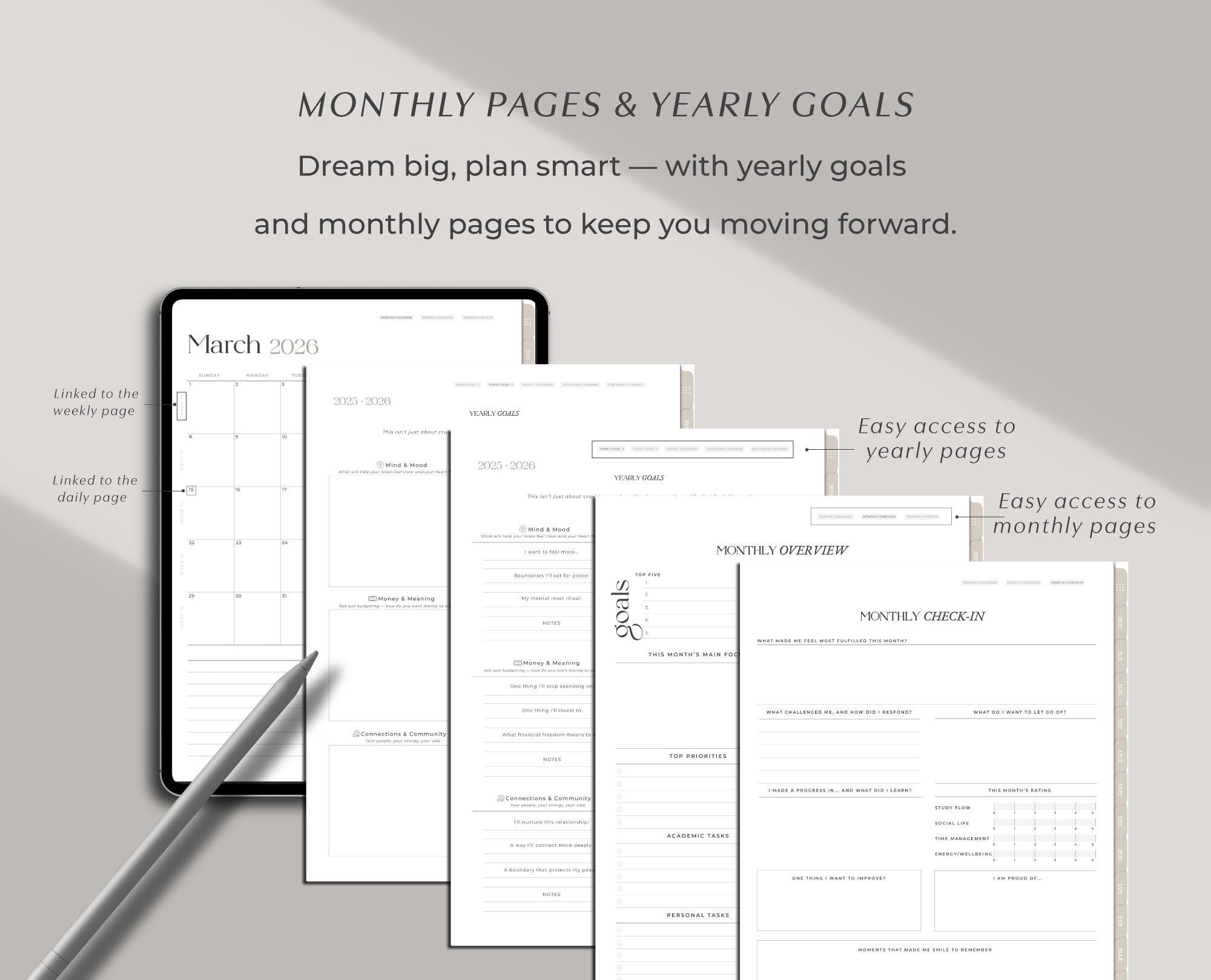 Goodnotes Student Planner 2025 2026 Digital Academic Organizer for ...