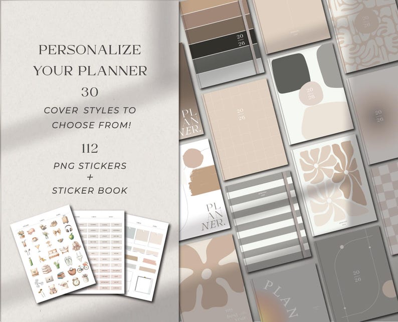 2026 Digital Planner 2026 Minimalist Planner iPad Calendar Goodnotes ...