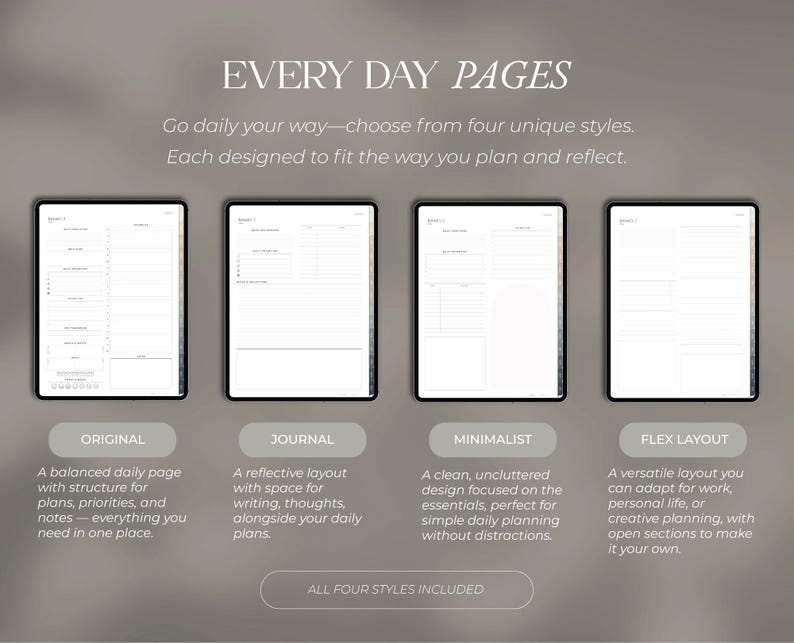 2026 Simple Digital Planner Minimalist Elegant Planner for Goodnotes ...