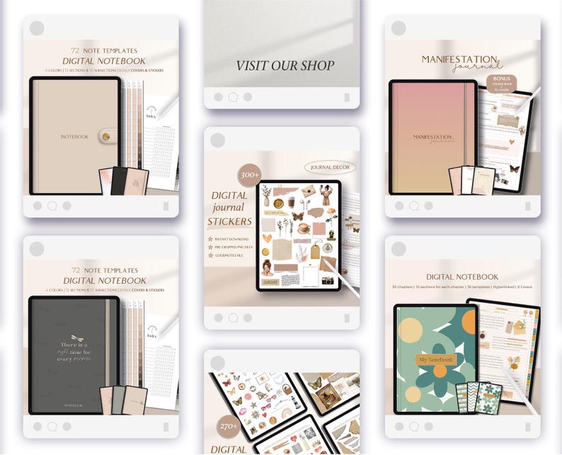 Digital Notebook for Goodnotes Student Notebook for School Digital ...