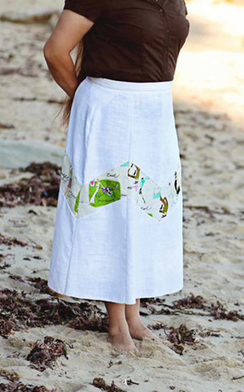 Chevron 8 Gore Skirt PDF Pattern Sizes 16 - 26 - Etsy