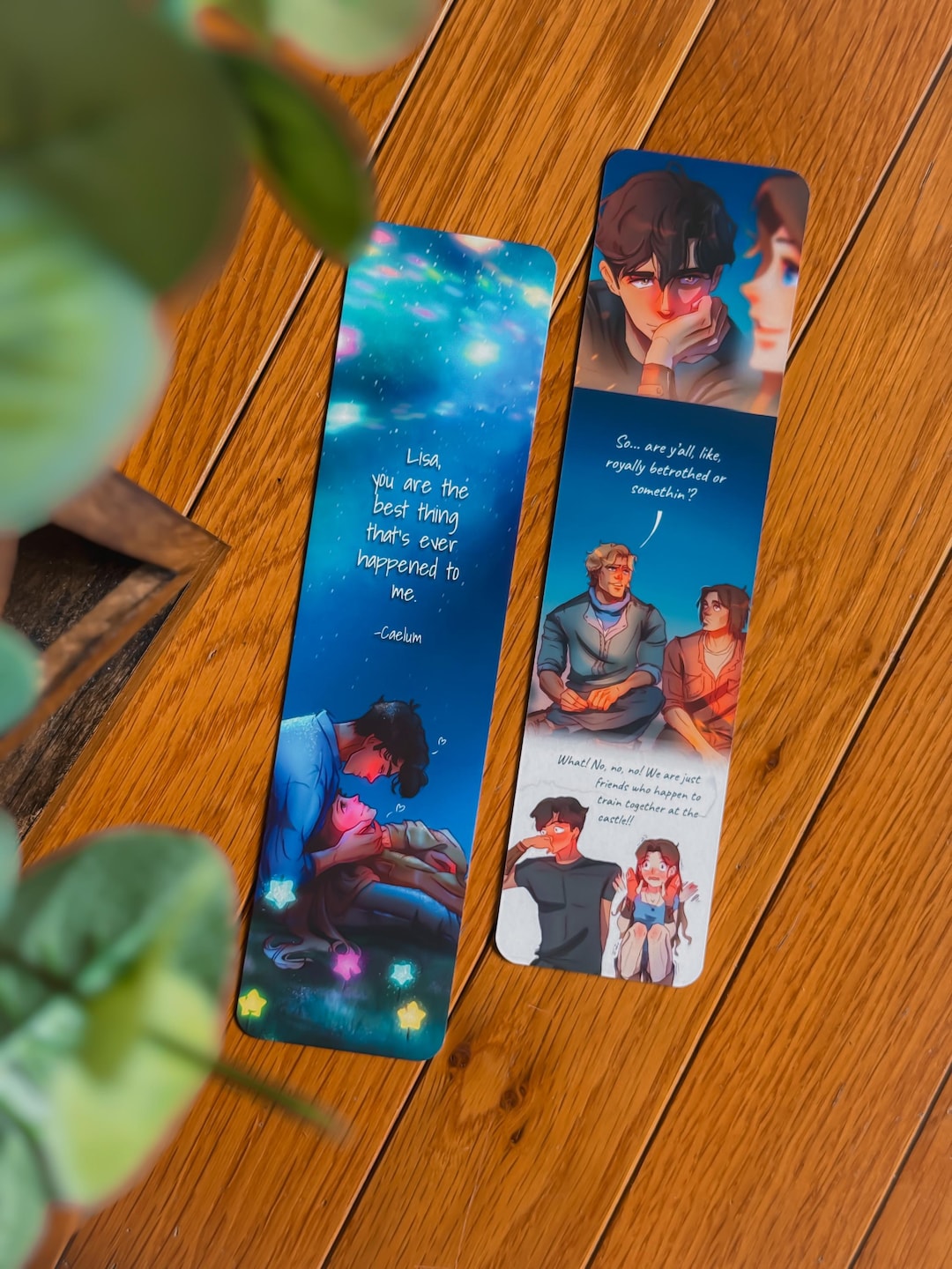 Bookmark Cal and Lisa Scene Double-sided 2 X 8 Inches | the Agapéd ...