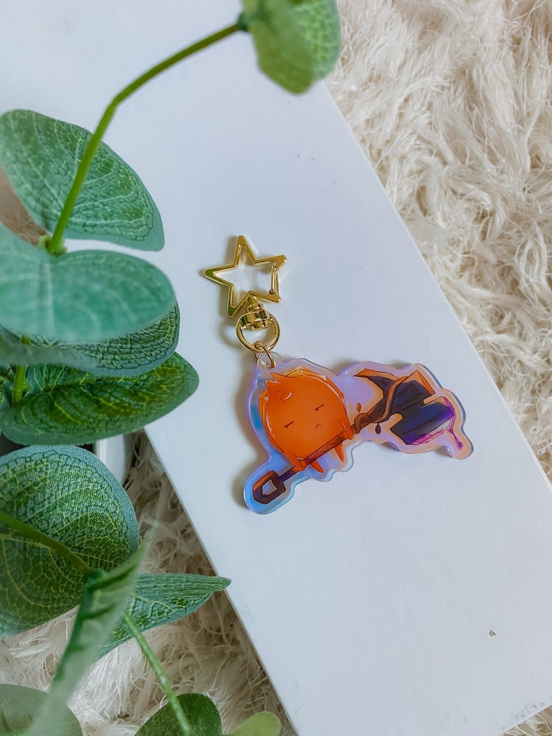 Tuff Keychain From the Agapéd Bearer Acrylic Double-sided Holographic ...