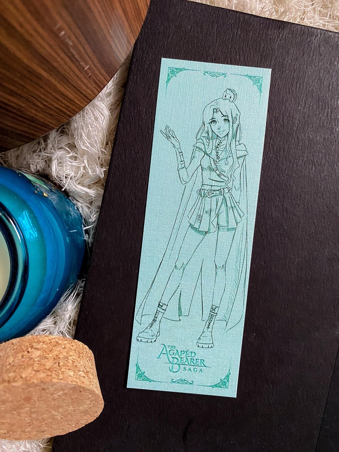 Pearled Linen Bookmark of the Agapéd Bearer 2 X 6 Inches | Lisa Hunter ...
