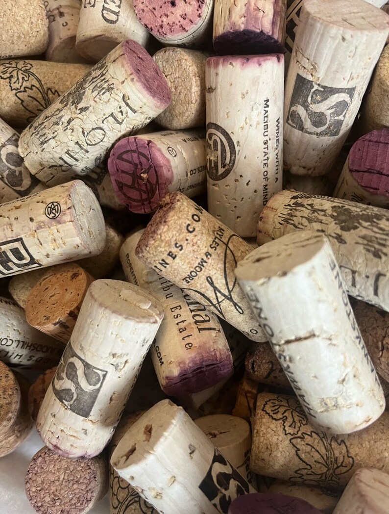 100 Used Wine Corks - Etsy