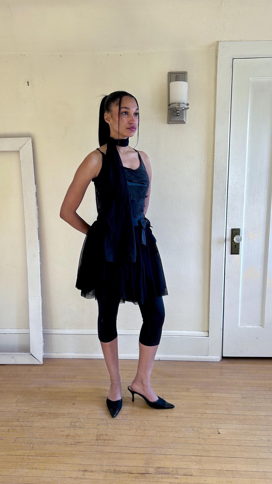 Black Mesh Tutu Ballet Core Skirt - Etsy