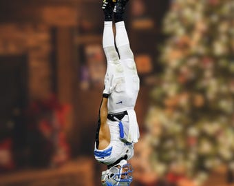 Upside Down Amon Ra St Brown Headstand Metal Christmas Holiday Ornament ...