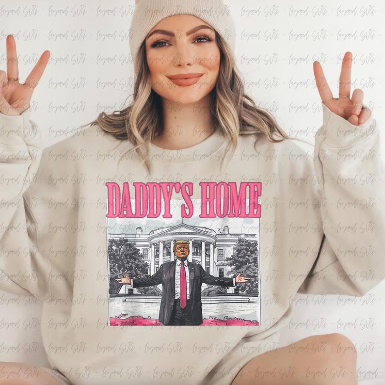 Daddys Home White House Pink Trump 2024, MAGA Supporter Election 2024 ...