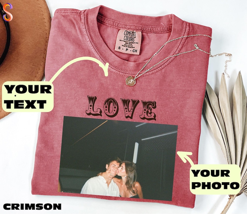 Your Text and Photo Sweater, Custom Text and Logo Tee, Custom Photo ...