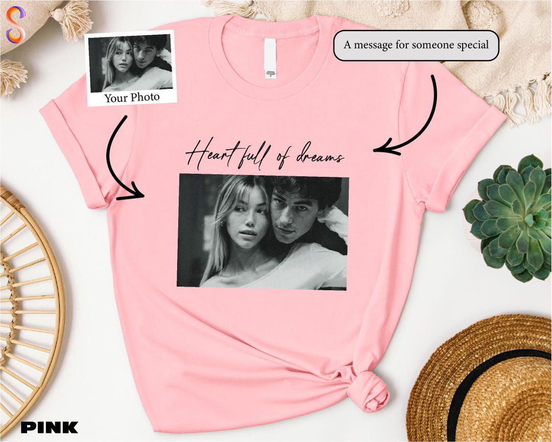 Your Text and Photo Sweater, Custom Text and Logo Tee, Custom Photo ...