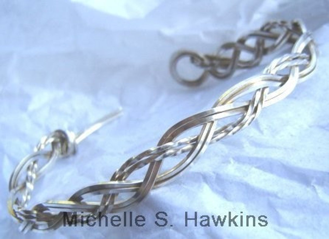 Bracelet Wire Wrap Braided in 18gage SS - Etsy