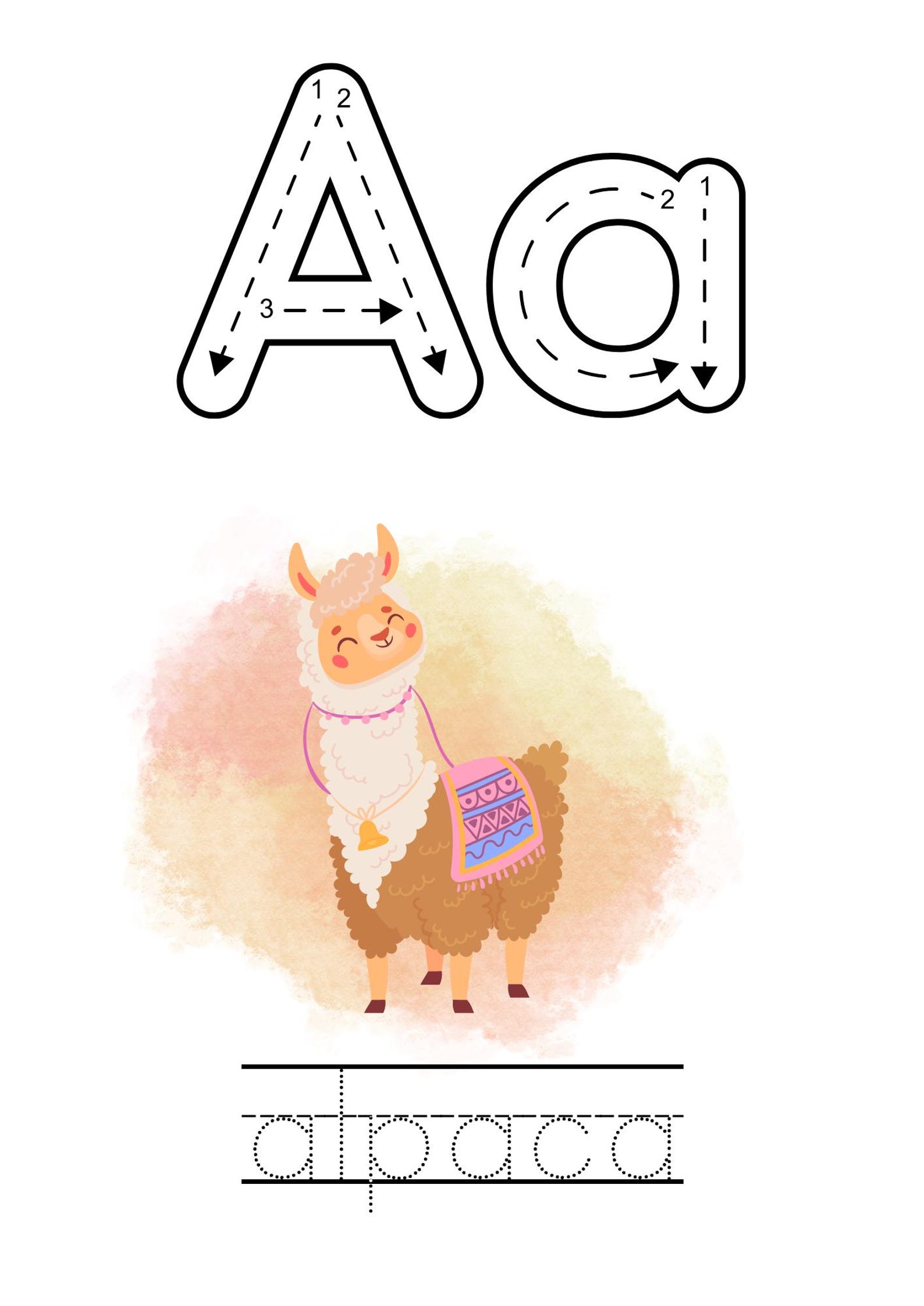 ABC Animals Digital Coloring Book, Alphabet Coloring Book, Activity ...