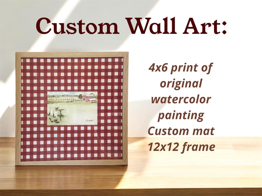 Custom Wall Art: 4x6 Print of an Original Watercolor Painting ...