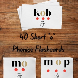 Printable Phonics Flashcards CV (consonant Vowels) and CVC (consonant ...