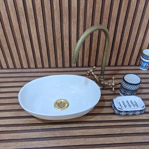 Oval Basins Cream - Etsy UK