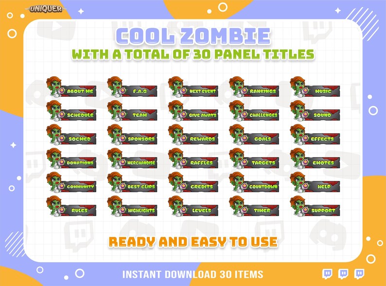 Cool Zombie Panel - Etsy