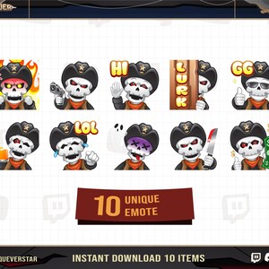 Cowboy Skull Emote - Etsy