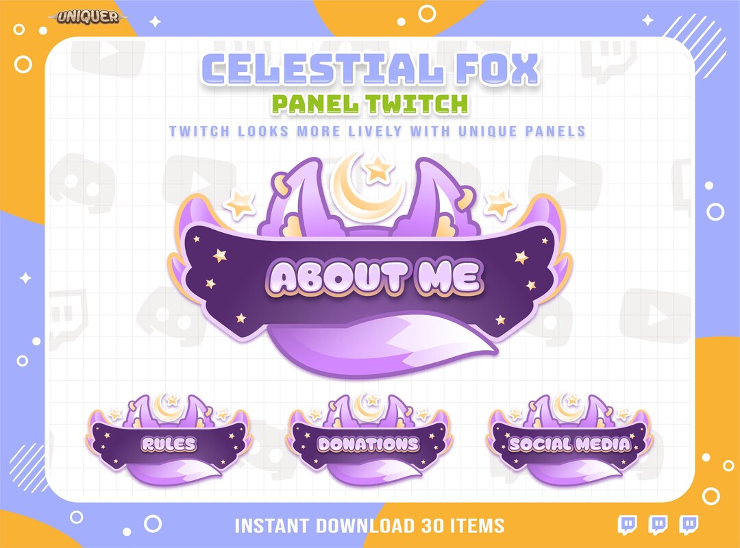 Celestial Fox Panel - Etsy
