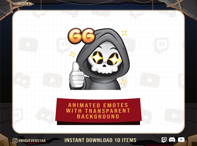 Grim Reaper Emote - Etsy