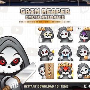 Grim Reaper Emote - Etsy