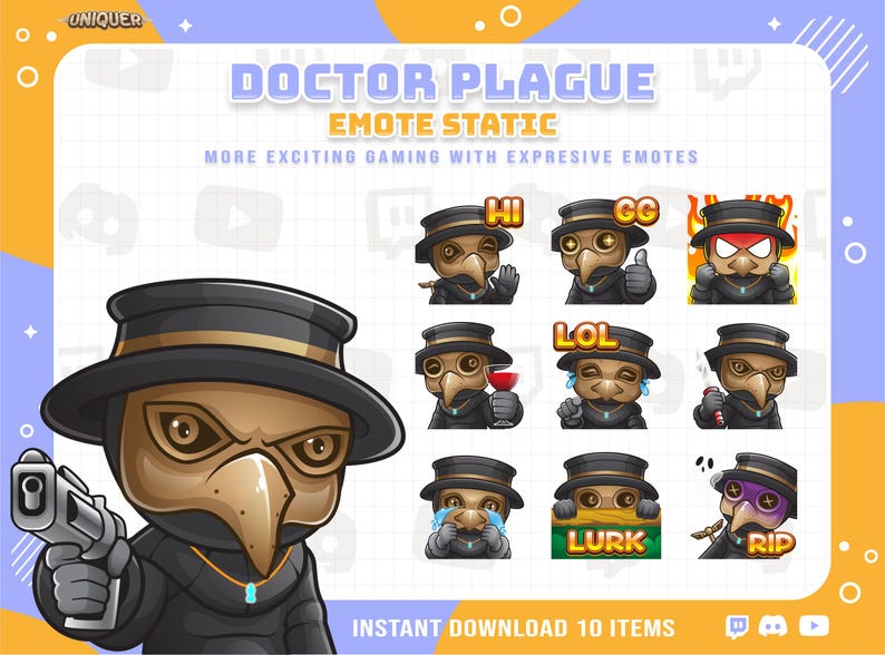 Doctor Plague Emote - Etsy