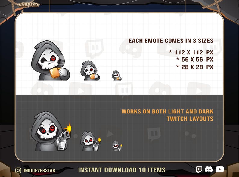 Grim Reaper Emote - Etsy