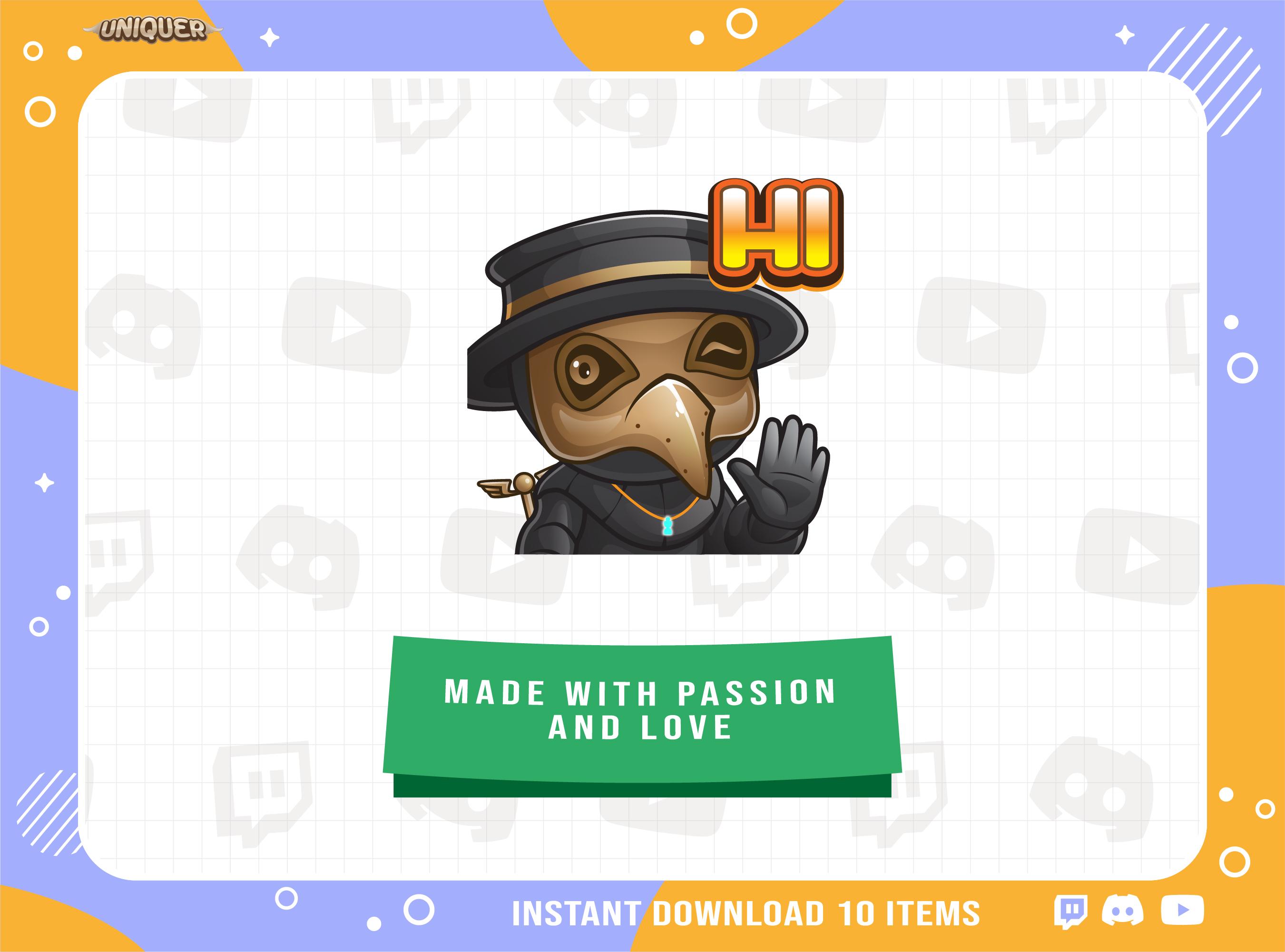 Doctor Plague Emote - Etsy