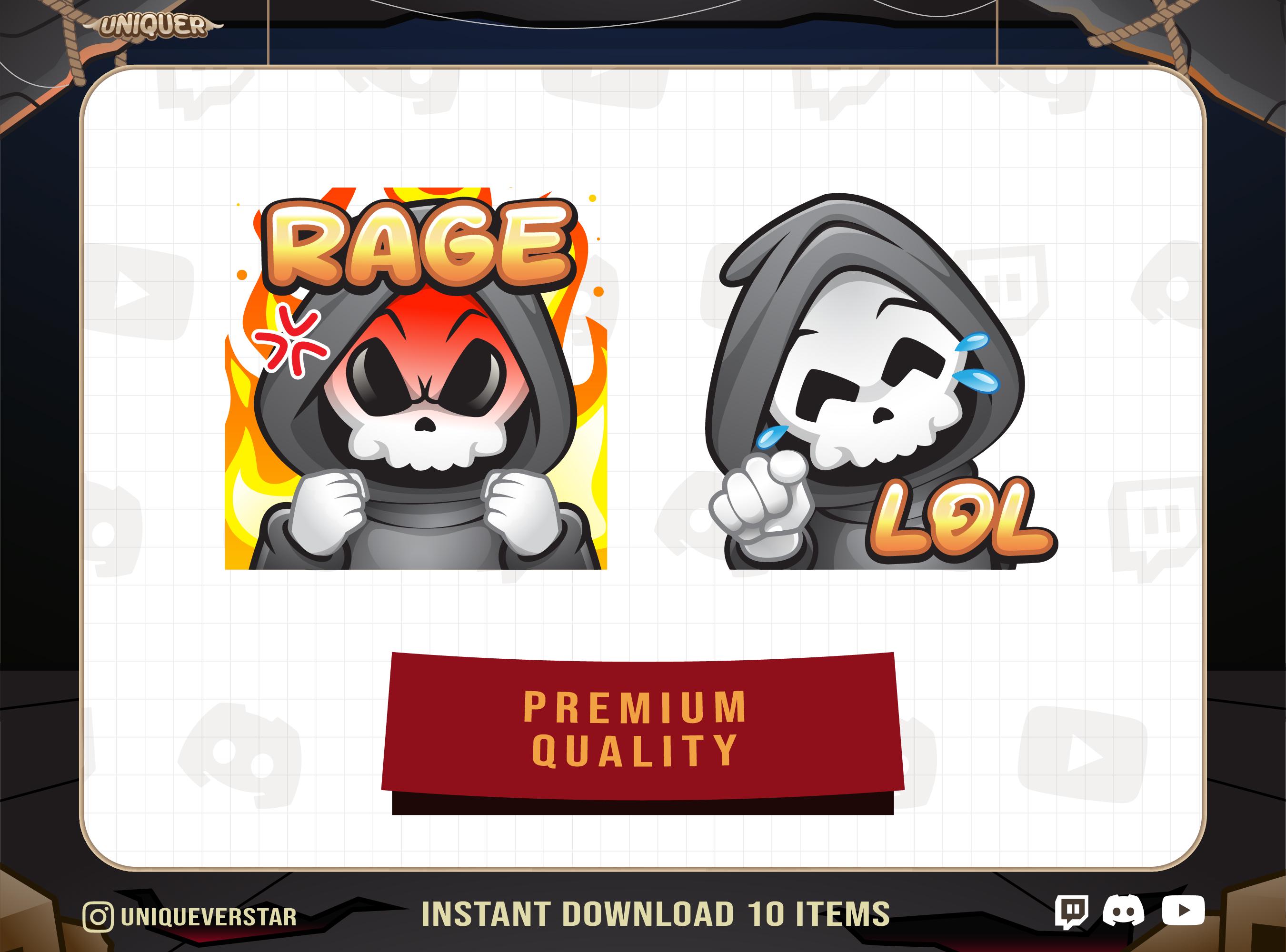 Grim Reaper Emote - Etsy