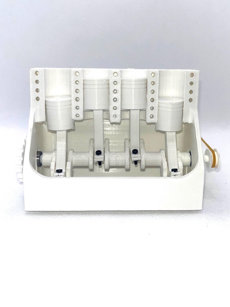 Functional Four Cylinder Piston Engine Desktop Model - Etsy