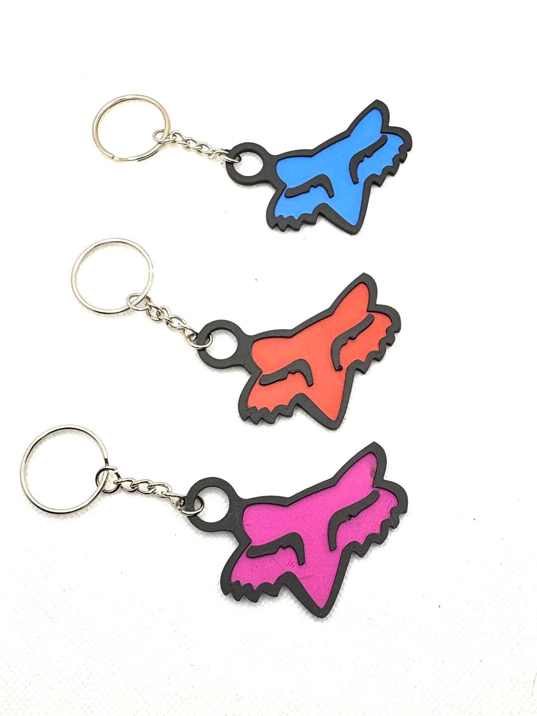 Fox Motorcycle Keychain - Etsy
